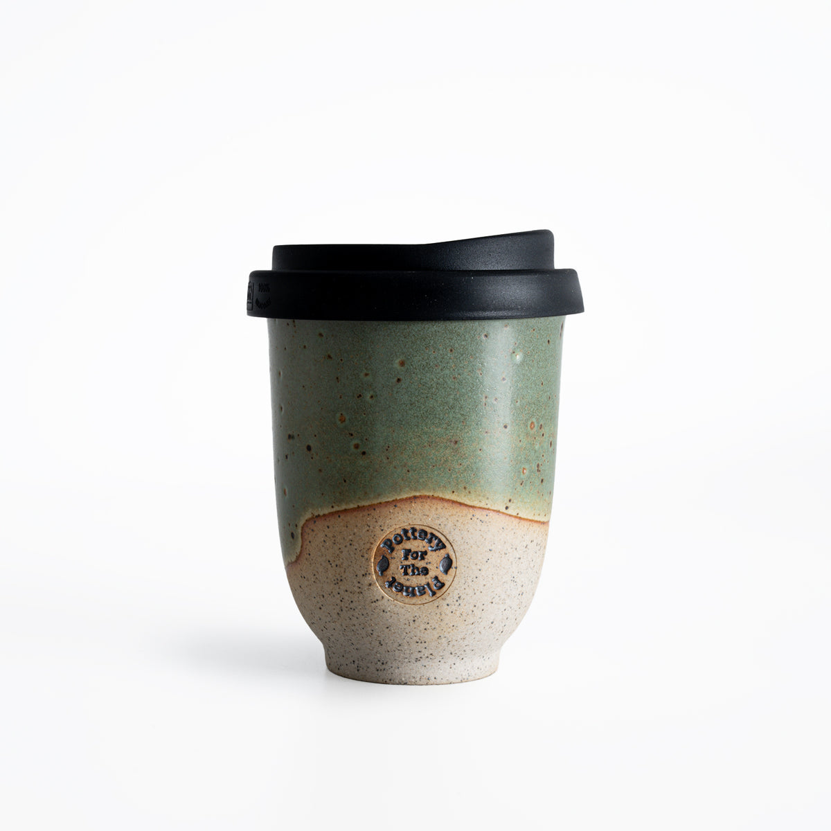 Forest Moss Signature Travel Cups | With Logo | Pottery For The Planet