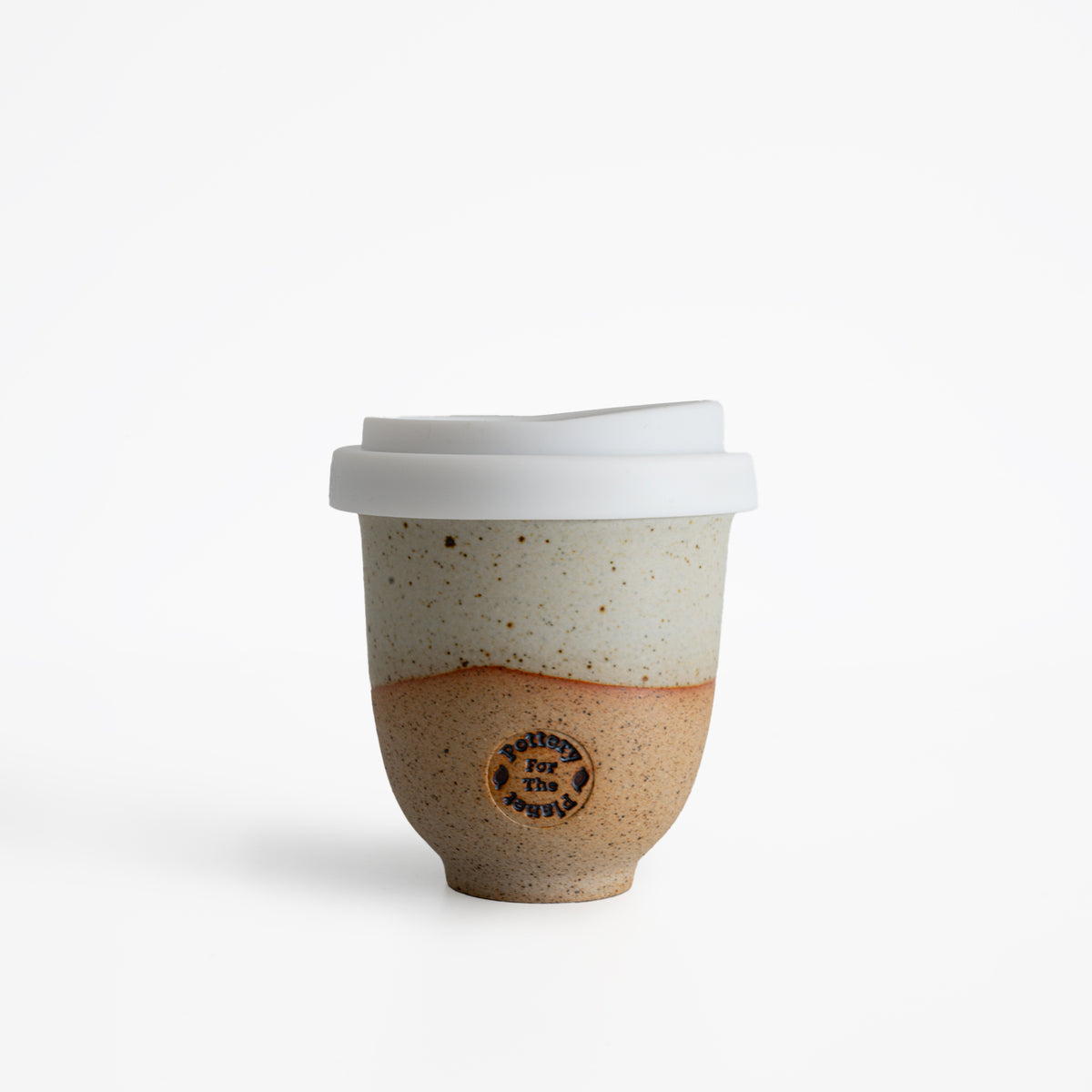 Sandy Signature Travel Cups | With Logo Stamp | Pottery For The Planet