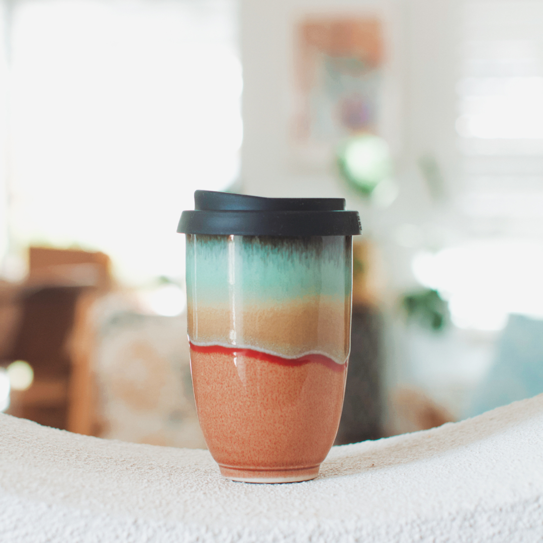 Midnight On Mars Reusable Coffee Cup | Pottery For The Planet