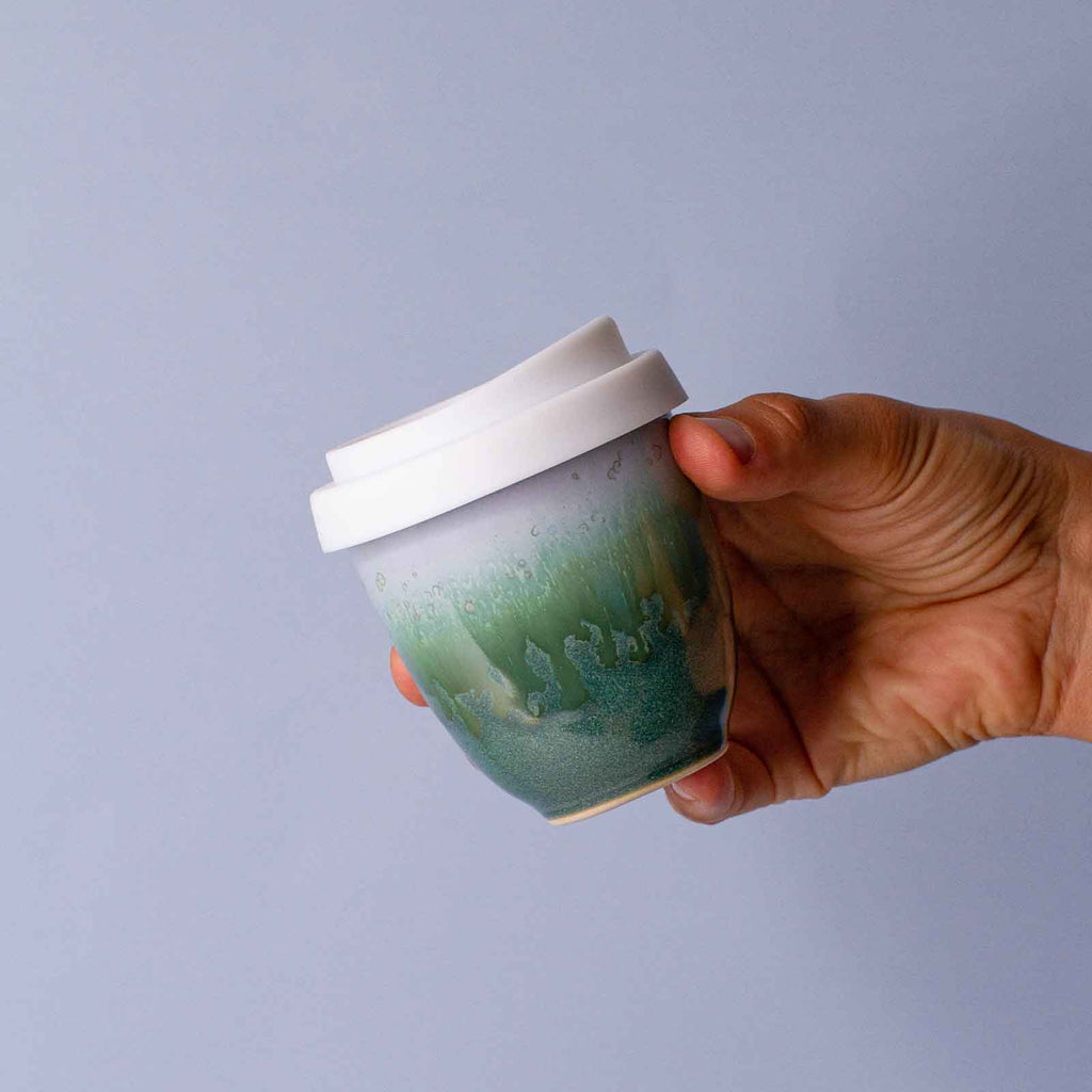 Ocean Jasper Ceramic Travel Cup | Pottery For The Planet